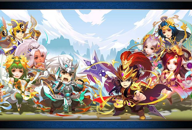 【梦貂蝉】Q版手游游戏UI素材资源 104MB-界面设计-微元素 - Element3ds.com!