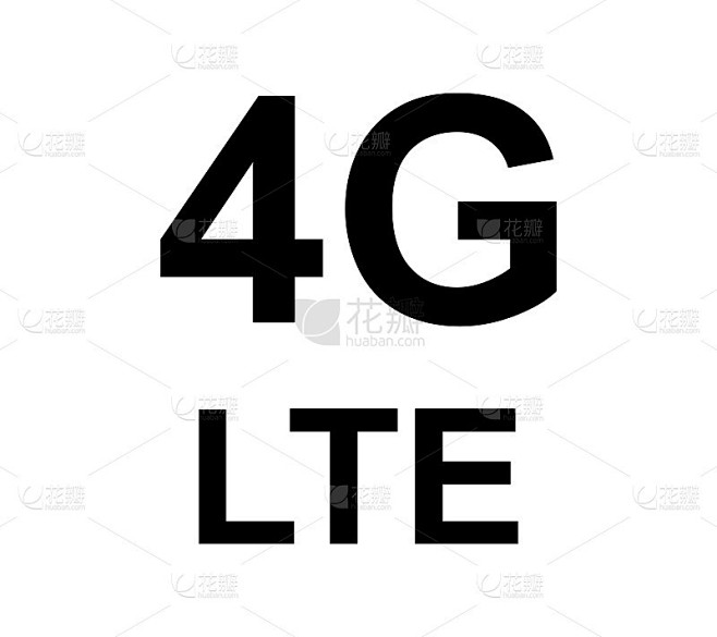 4G LTE技术图标矢量