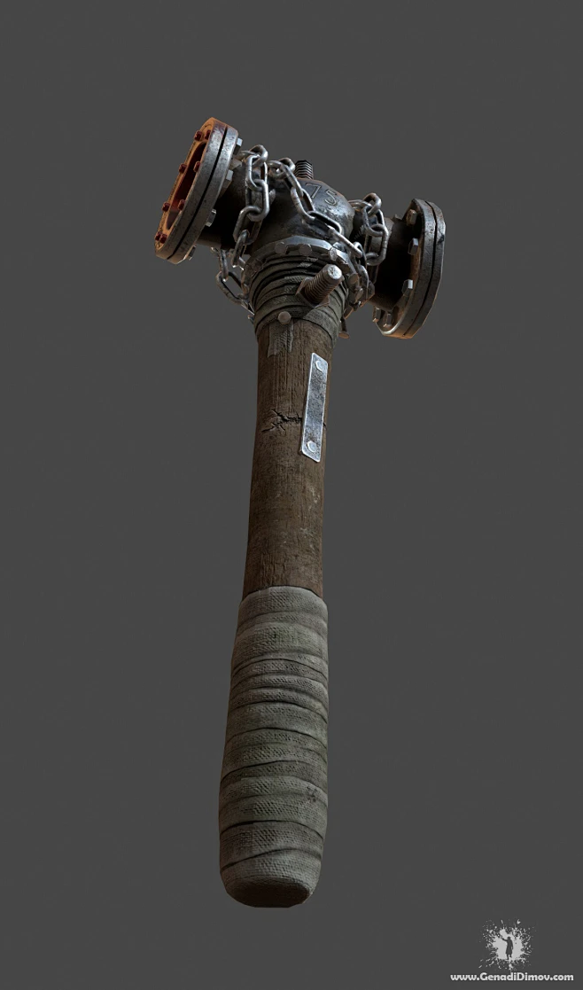 Post-Apocalyptic bloody hammer, Genadi Dimov : Weapon that i crated for ...