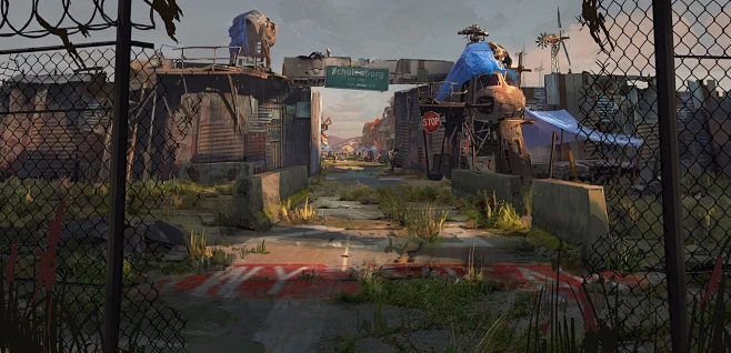 Airport, Richard Healy _ Early environment concept for Telltale's The ...
