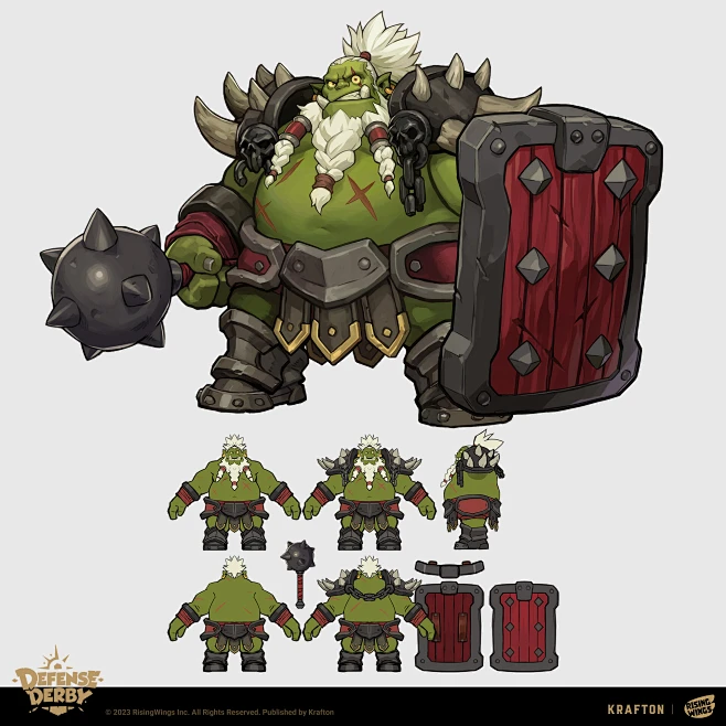 Character Concept Art for DEFENSE DERBY.-花瓣网