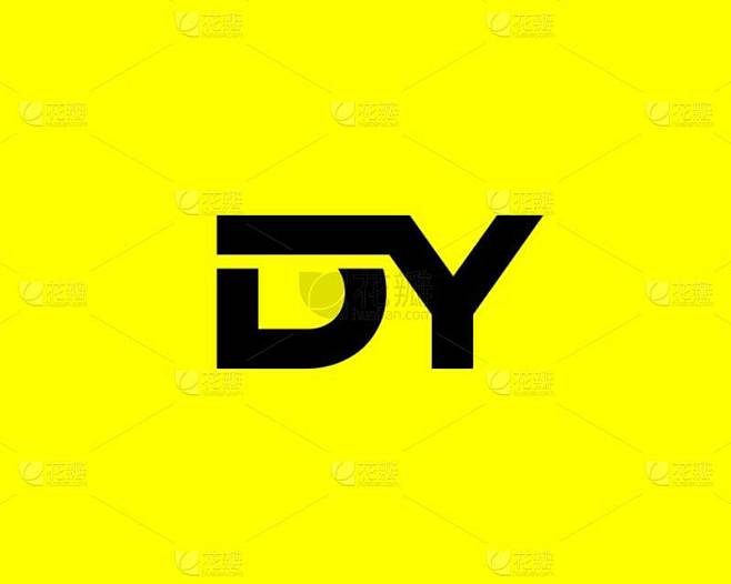 DY YD LOGO设计图VECTOR TEMPLATE 。DY YD LOGO设计.