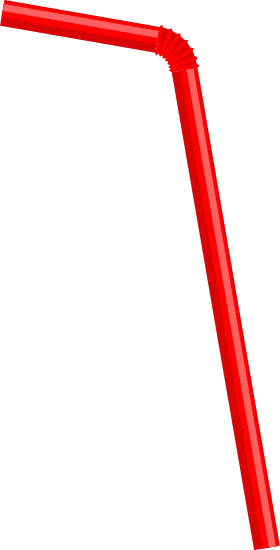 Red Straw Illustration-花瓣网
