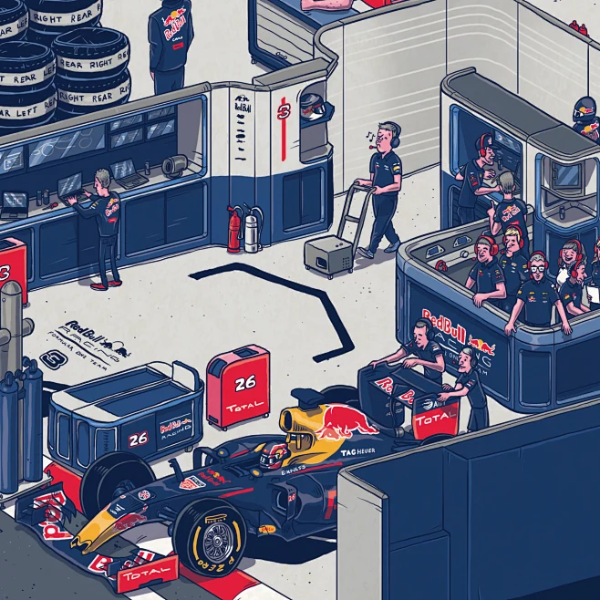 Formula 1 ILLUSTRATION Isometric Racing图片_插画图片素材-花瓣网