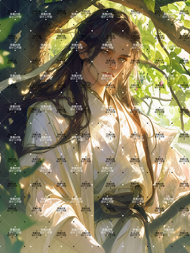 AI版权图古风男387