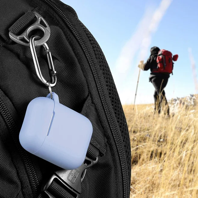 Amazon.com: R-fun AirPods 保护套,带钥匙扣的柔软硅胶保护套,适用于女士男士,兼容 Apple AirPods 第 2 ...