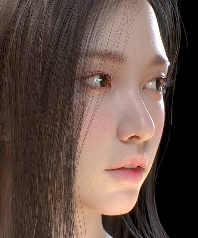 玖 虚拟人（韩国3d角色设计师SeongHwan Jang）-CG99(cg99.com)-花瓣网