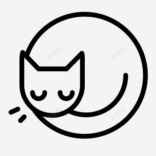 猫胡须尾巴图标 icon 标识 标志 UI图标 设计图片 免费下载 页面网页 平面电商 创意素材