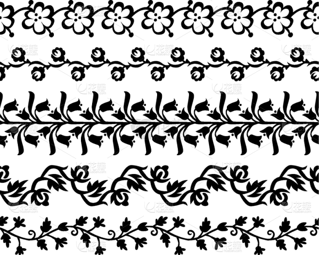 华丽的,国境线,图像,壁纸,叶子,矢量,式样,重复,装饰,剪影
