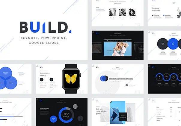 营销类场景插画素材模板素材下载BUILD Presentation插图-花瓣网