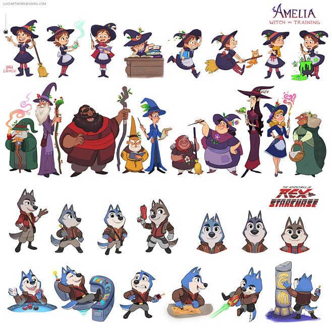 Character Line Ups!, Luigi Lucarelli : Here are 9 pages of all my ...