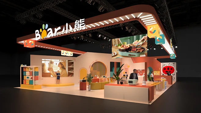 Colorful Booth Design-花瓣网