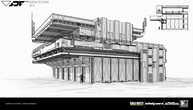 CoD: SDF Architecture Concepts, Benjamin Last : Initial sketch concepts ...