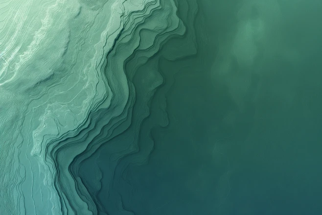 shuai8461_Aerial_view_of_sea_water_surface_green_and_blue_very ...