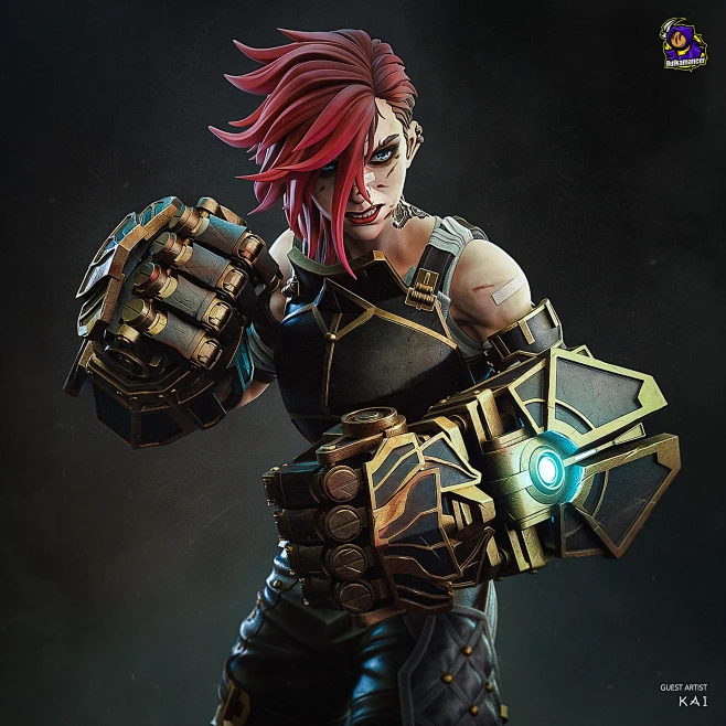 Vi (Arcane) Fanart-花瓣网