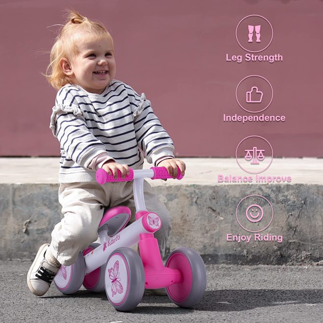 Amazon.com: Wdmiya Baby Balance Bike for 1 Year Old Boys Girls, Riding ...