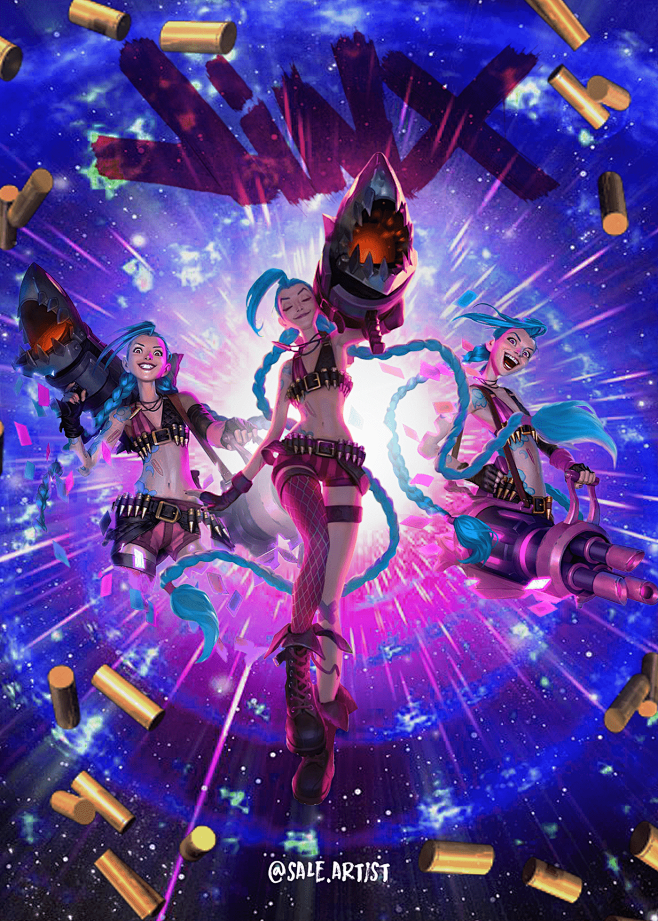 jinx league of legends Poster LoL