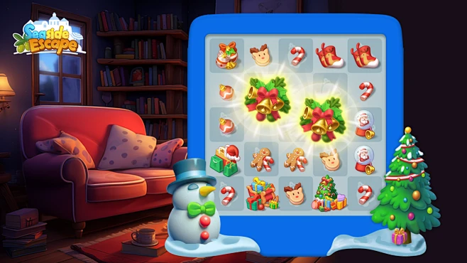 【Seaside Escape: Merge & Story】-App Store下载分析-点点数据-花瓣网