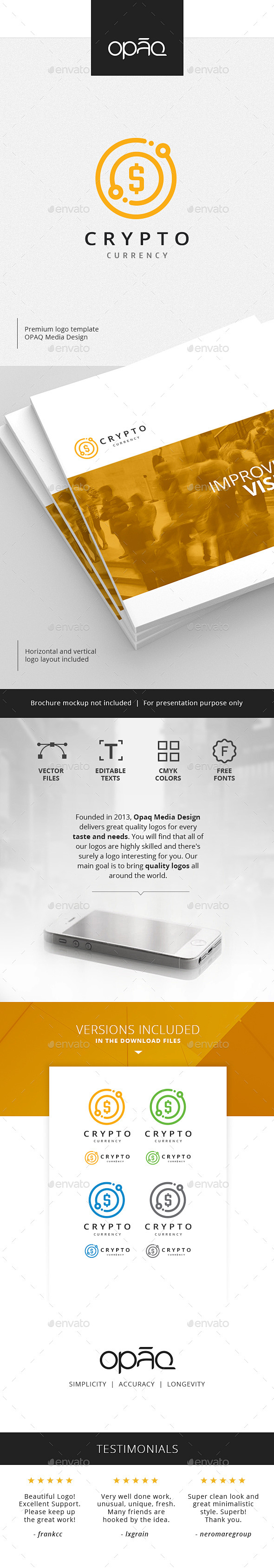 比特币加密标志——符号标志模板Bitcoin Crypto Currency Logo - Symbols Logo Templates银行 ...