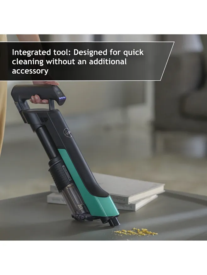 Hoover HF2 Pet Cordless Vacuum Cleaner, Black/Turquoise-花瓣网