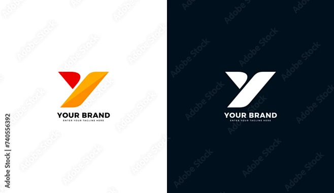 Abstract y letter logo. Y icon design, graphic vector illustration-花瓣网