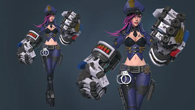 皮城执法官VI-原创3D角色/装备-微元素 - Element3ds.com!-花瓣网