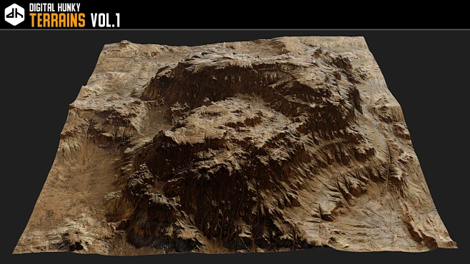 Terrains Vol.1, Andrew Averkin : Canyon pack comes with 5 HQ terrain ...