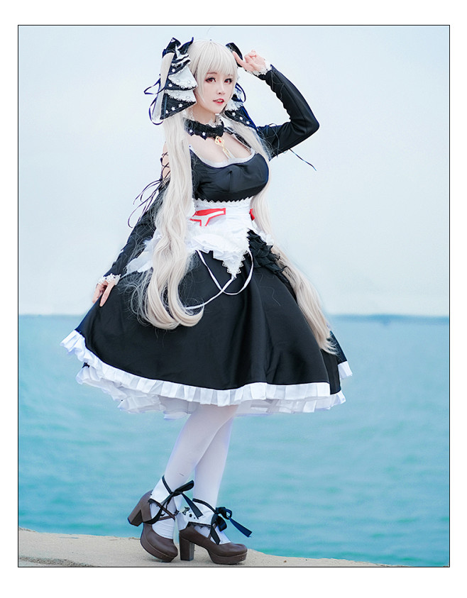 【漫囧】碧蓝航线 可畏 航空母舰 礼服 cos服装 裙子 现货-tmall.com天猫