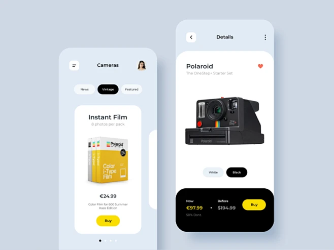 eCommerce App Camera shop design shop app ux design ecommerce business ...