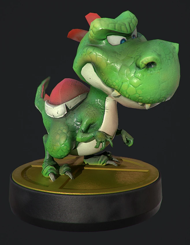 Stylized Yoshi, Michael Ching : This model is after Paul Cohen’s design ...