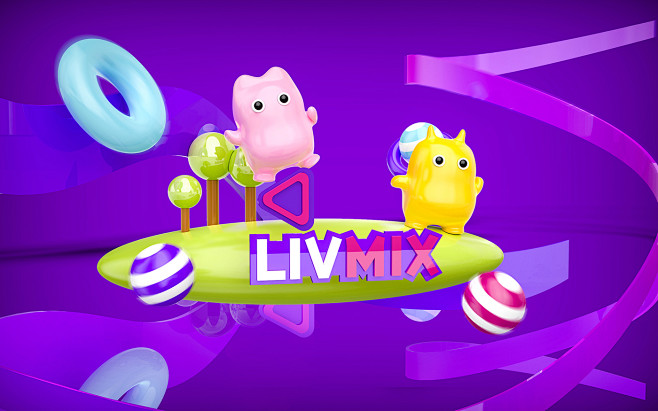 Cartoon 3D IP c4d keyshot 卡通 场景