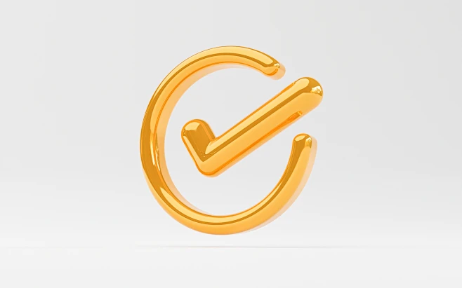 golden-correct-tick-mark-sign-best-quality-assurance-with-golden-five ...