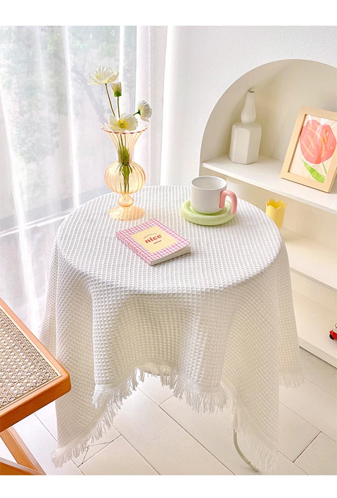 桌布高级感ins风网红餐桌书桌长方形茶几台布沙发白色床头柜盖布-淘宝网-花瓣网