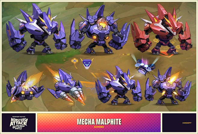 Teamfight Tactics | Set8.5 Monsters Attack: Glitched Out | Chibi Mecha ...