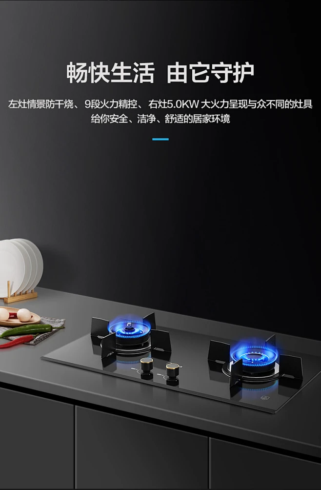 【美的JZT-Q80S】美的（Midea）智能防干烧天燃气灶双灶家用5.0KW猛火灶台嵌两用双灶钢化玻璃面板灶台以旧换新天然气灶Q80S【行情 报价 价格 评测】-京东-花瓣网