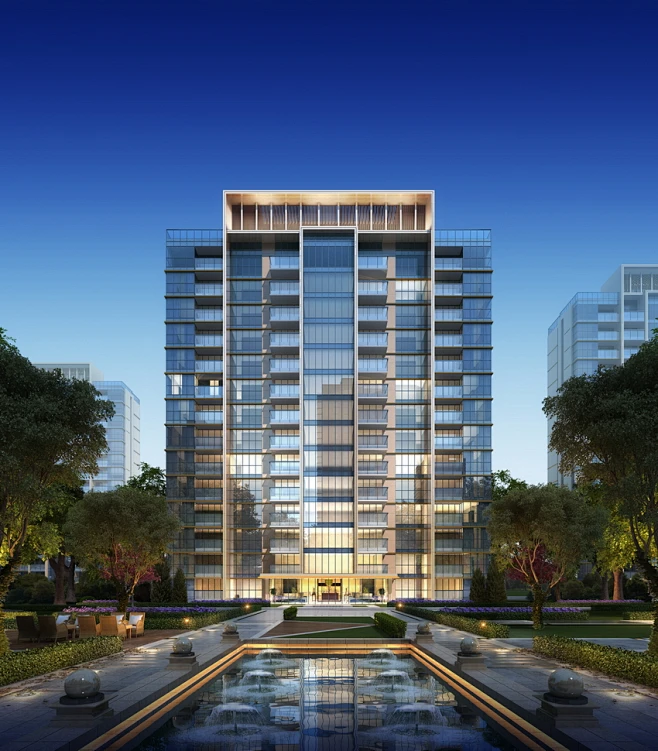 建筑素材设计网----全模渲染场景27-花瓣网