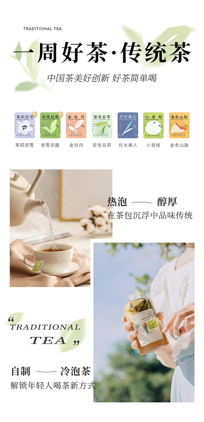 奈雪的茶一周好茶7袋/盒茶包冷泡水果茶花茶乌龙茶伴手礼盒多口味-tmall.com天猫