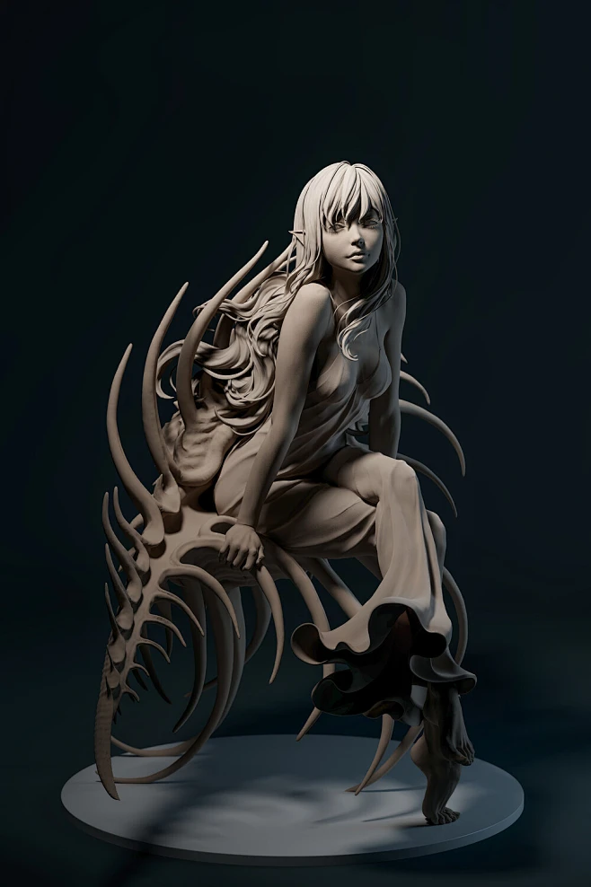 Quiet - ZBrushCentral-花瓣网