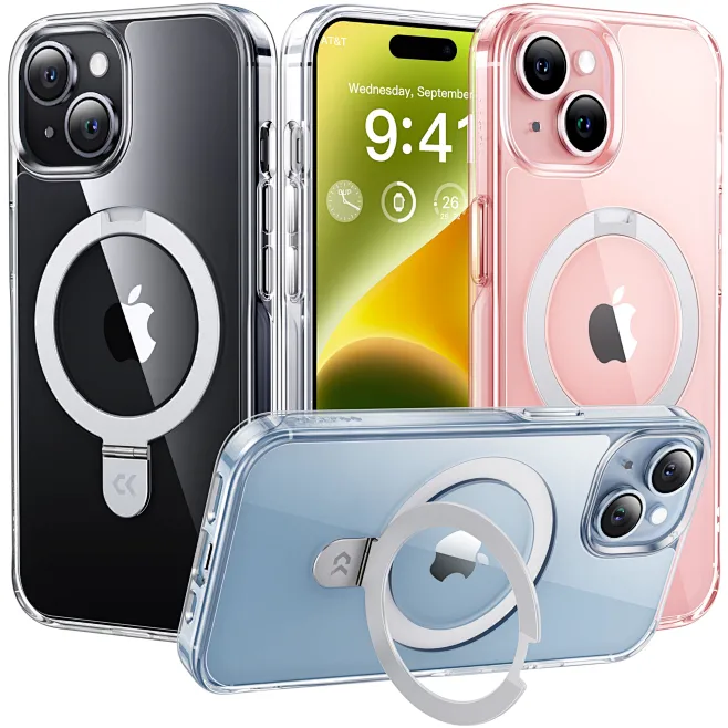 Amazon.com: CASEKOO Magnetic Clear Designed for iPhone 14 Case with ...