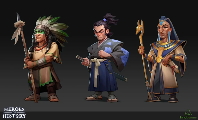 Heroes of History - Hero Illustrations-花瓣网