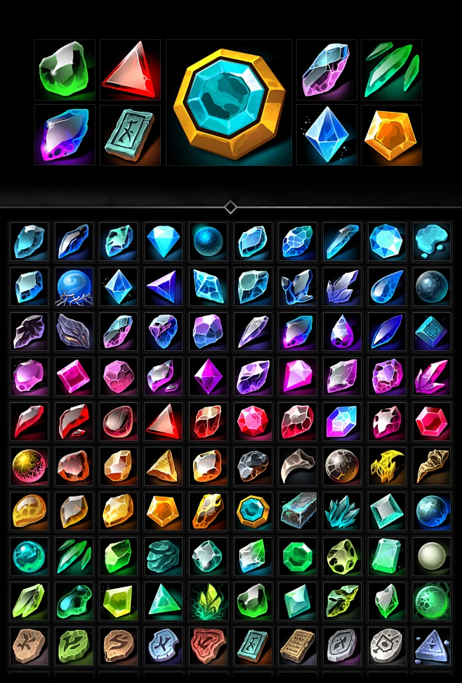RPG Gems Icons : RPG Gems Icons. For my Graphriver store.-花瓣网