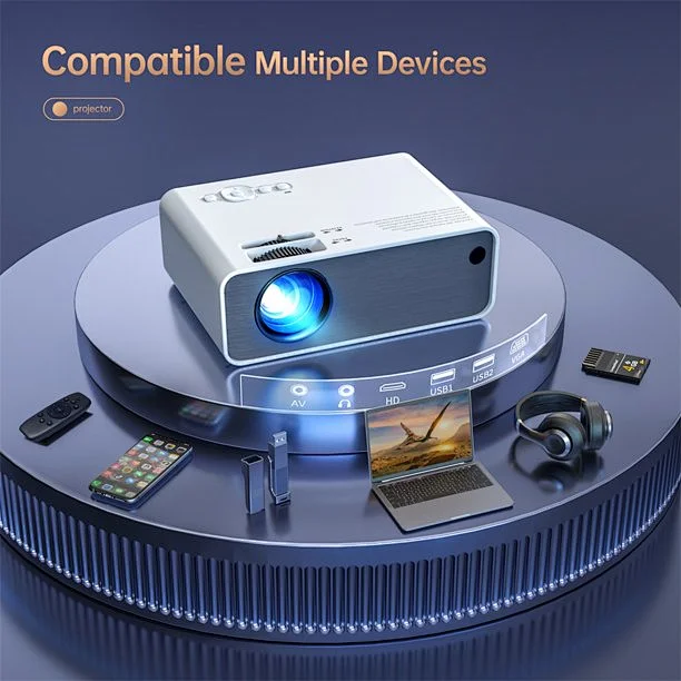 VIK 7S Wifi Projector, Screen Mirroring Movie Projector, 1080P ...