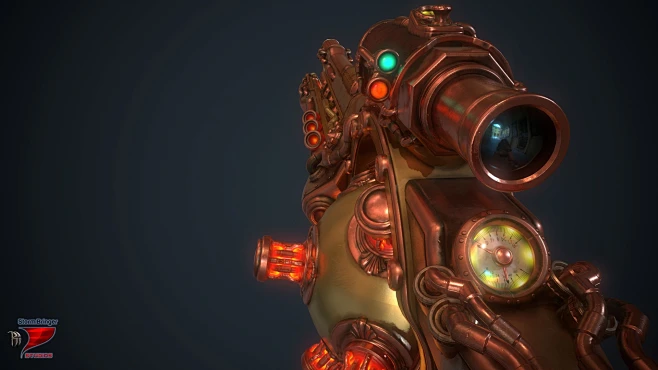 Steampunk-Dieselpunk sniper rifle图片_道具-枪械-科技构造图片素材-花瓣网