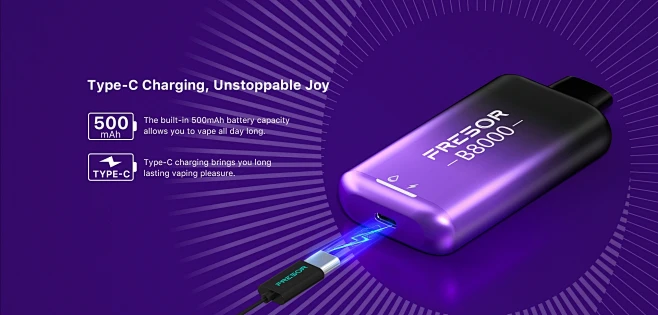 Type-C charging， Unstoppable joy The built-in 500mAh battery capacity ...