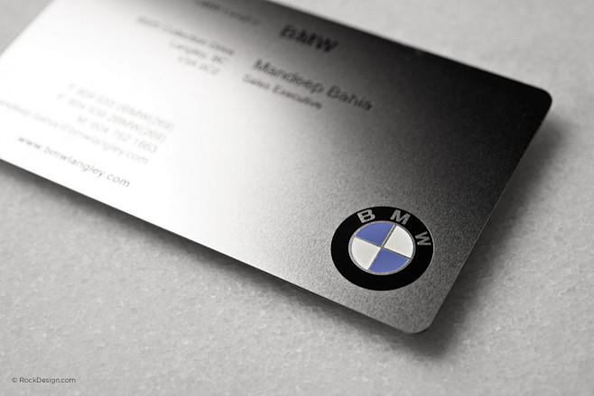 宝马兰利不锈钢名片