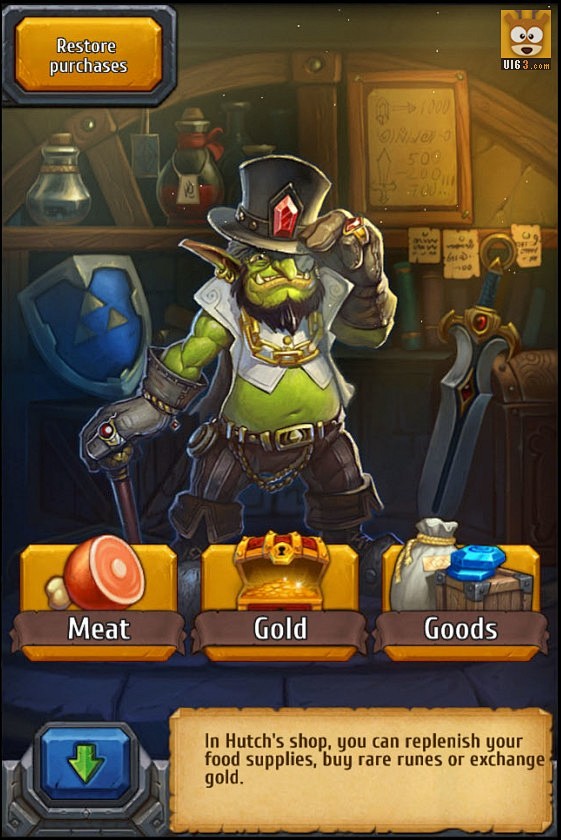 “扫雷式”战棋 RPGUI游戏界面《Dungelot 2》