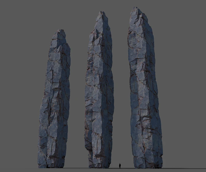 High rock pillars-花瓣网