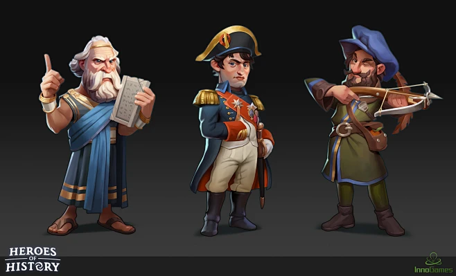 Heroes of History - Hero Illustrations-花瓣网