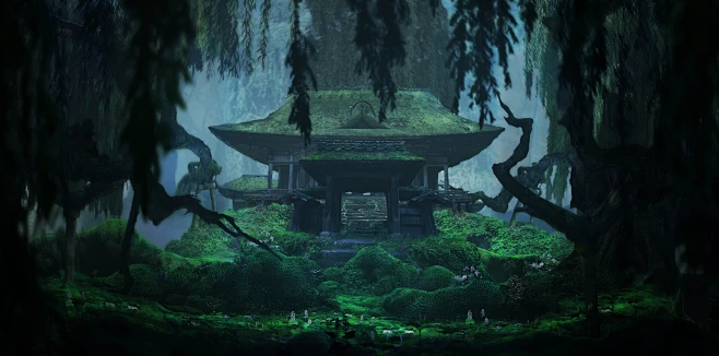 Overgrown Tower-花瓣网