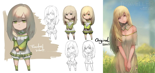 2017052402#曼妮#Many#Q版#立绘#角色立绘#插画#原画#Pandea_work#-花瓣网